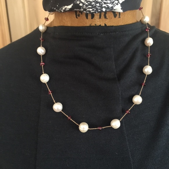 Vintage | Jewelry | Pearls Tiny Amber Necklace | Poshmark